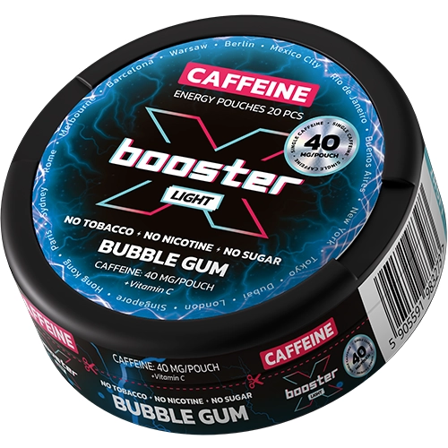 X-Booster Bubble Gum 40 mg X-Booster - Woreczki energetyczne, snus ...